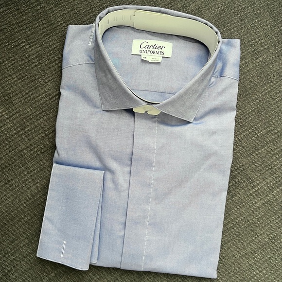 Cartier | Shirts | Cartier Uniforms Mens Light Blue Dress Shirt | Poshmark